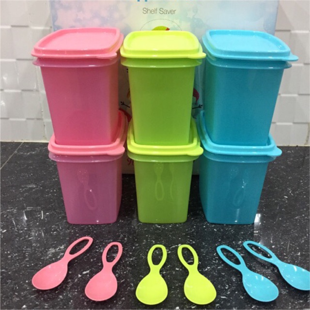 Tupperware Shelf Saver with Spoon 840ml - Dark Blue - 1pc | Shopee Malaysia
