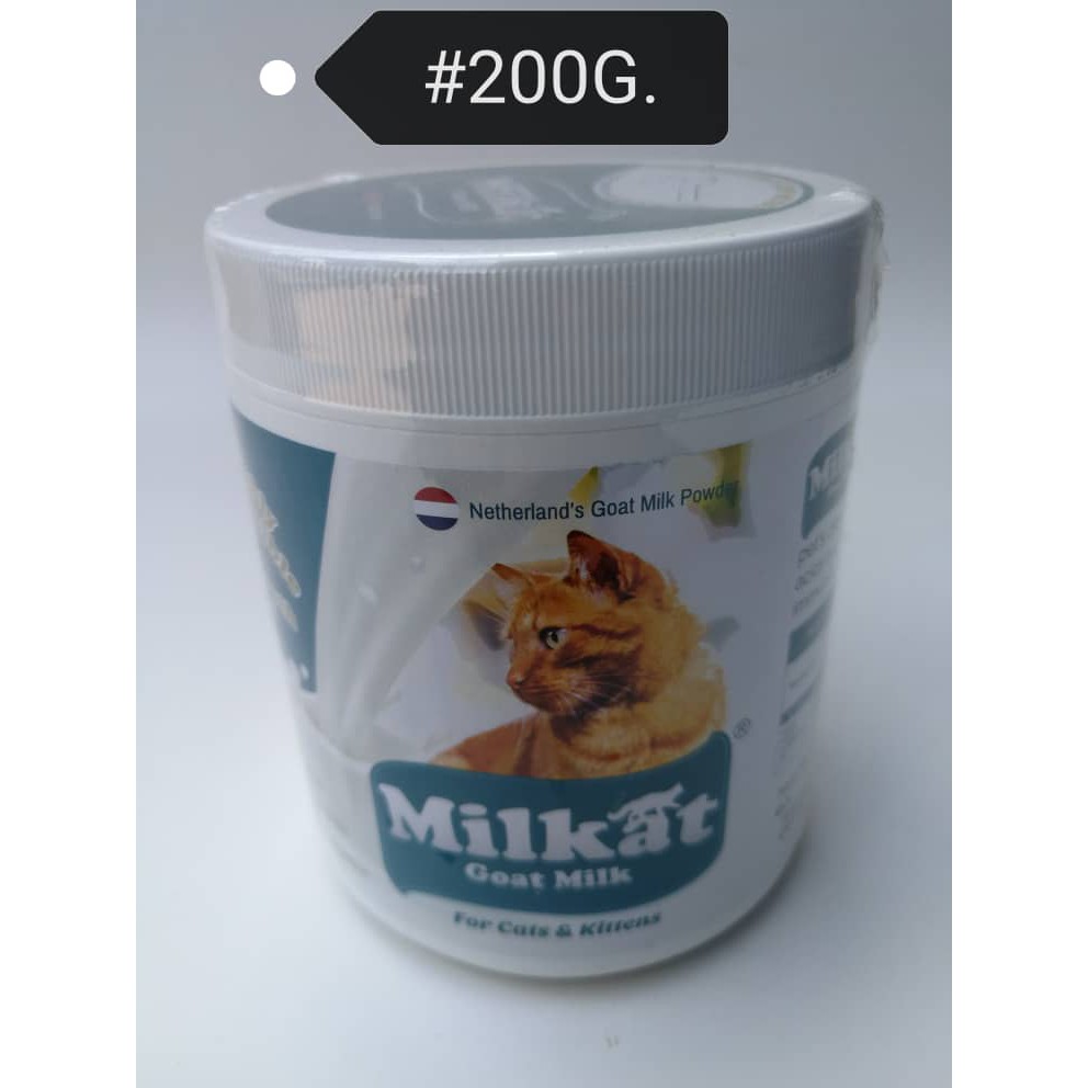 Milkat Goat Milk for Cat Kitten Tepung Susu Kucing (200gram) | Shopee ...