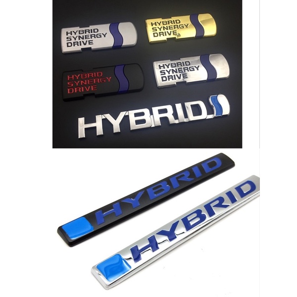 car Hybrid emblem hybird logo kereta rear bonet fender metal quality ...