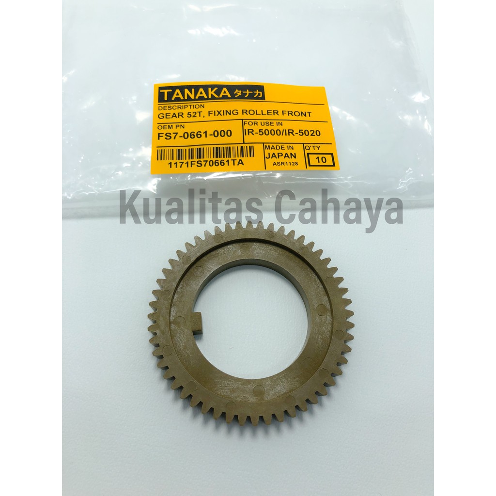 MESIN Gear 52T Photocopy Machine Canon IR 6000/6020 Tanaka Japan ...