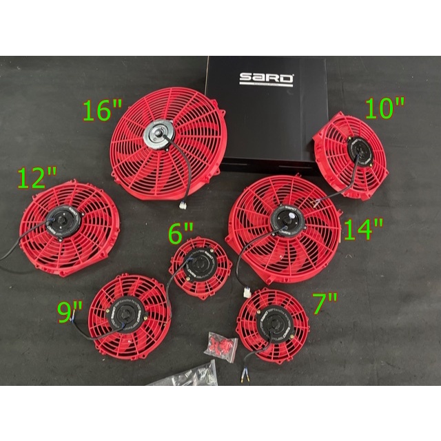 🛠️ SARD® RACING RED RADIATOR FAN 12V (SLIM TYPE ) | Shopee Malaysia