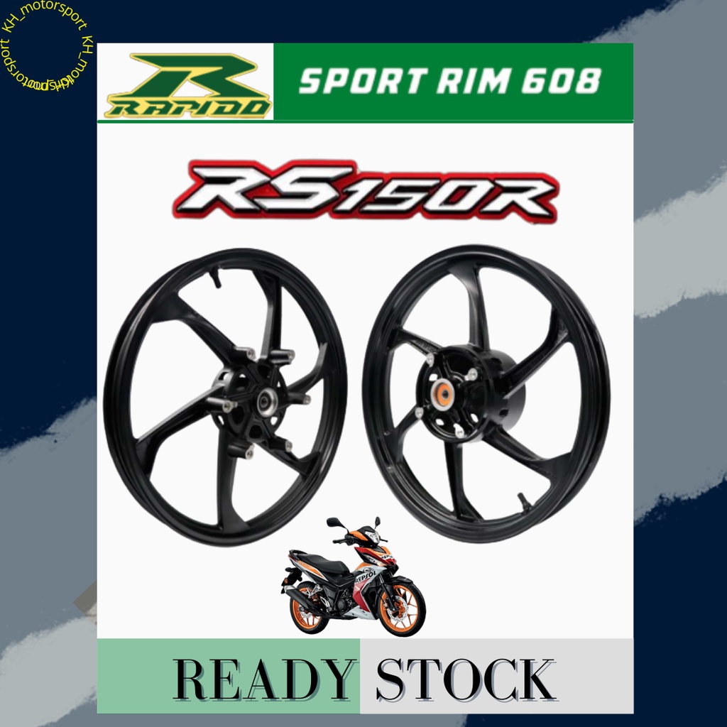RAPIDO RS150 SPORT RIM 6LEG/ENKEI/608 FOR RS150R PNP(DEPAN 6 LUBANG ...