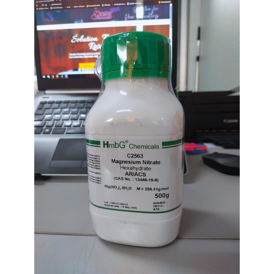 HmbG Chemicals - Magnesium Nitrate Hexahydrate AR/ACS -500g/1kg ...