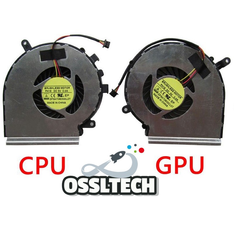 MSI PE70 GL62 GL72 GE72 GE62 PE60 PAAD06015SL Ms-16j2 CPU Fan | Shopee Malaysia