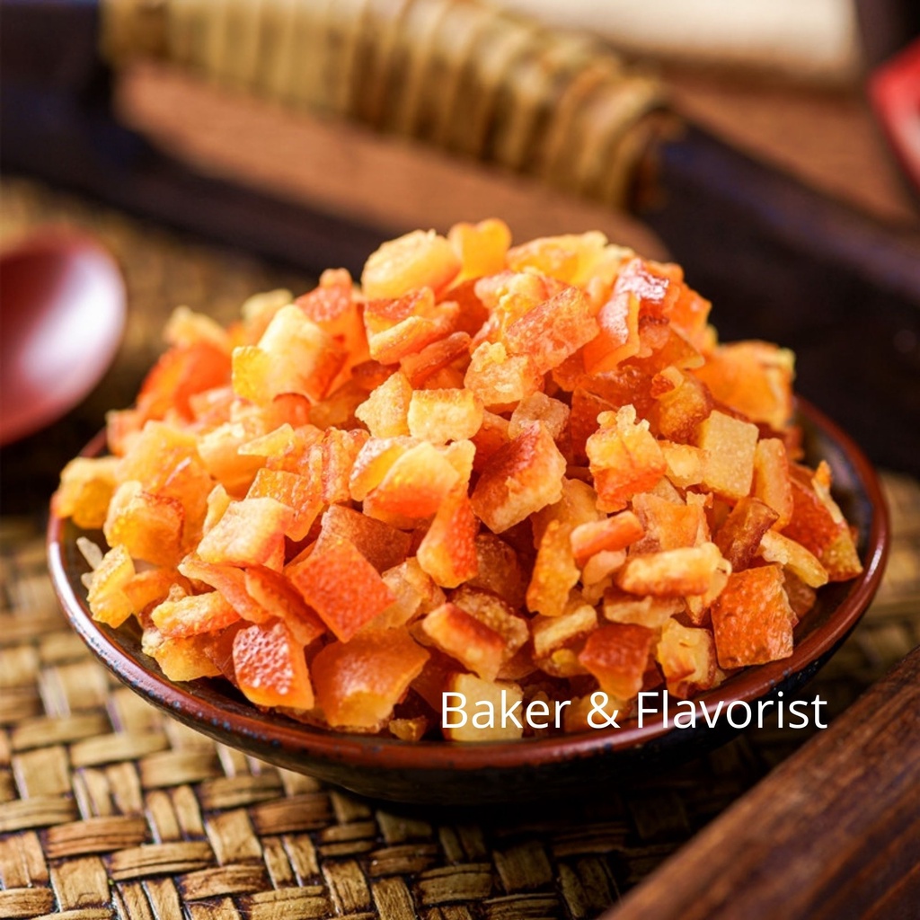 Orange Peel Granular 250g 橙皮粒 Orange Skin 🍊 Mixed citrus lemon orange ...