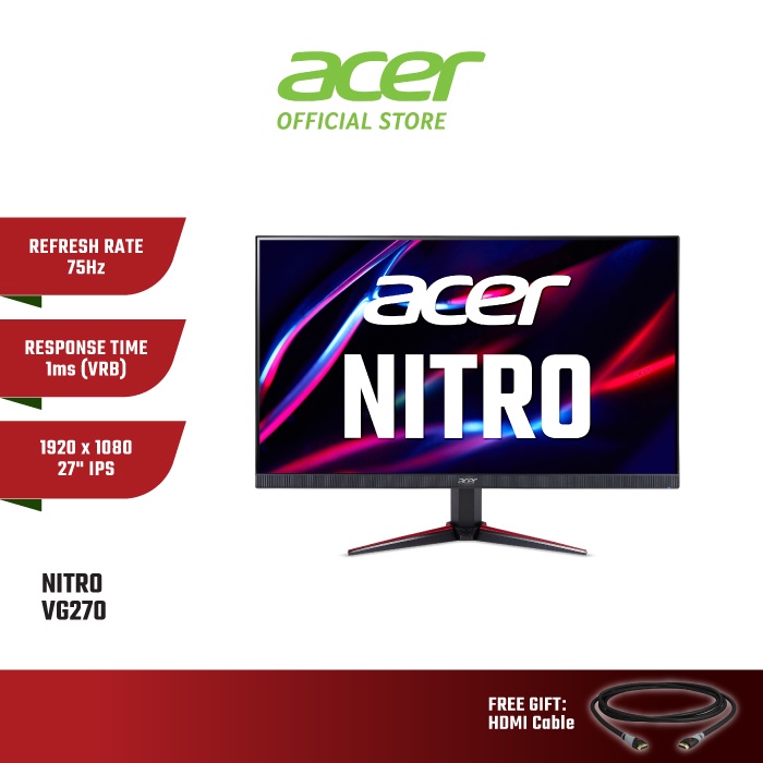 Acer Nitro VG270 Gaming Monitor (27") | Shopee Malaysia