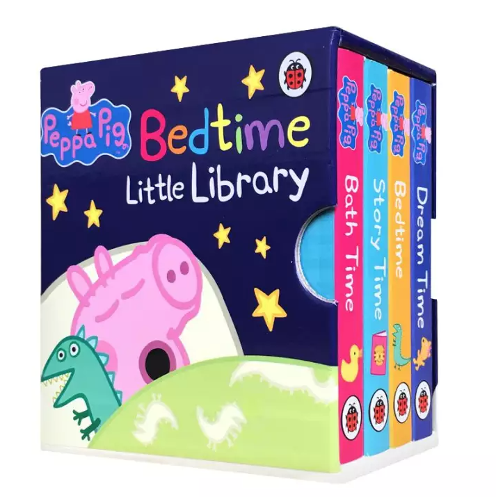 [100% original] Peppa Pig Bedtime Little Library (4 books) | Shopee ...
