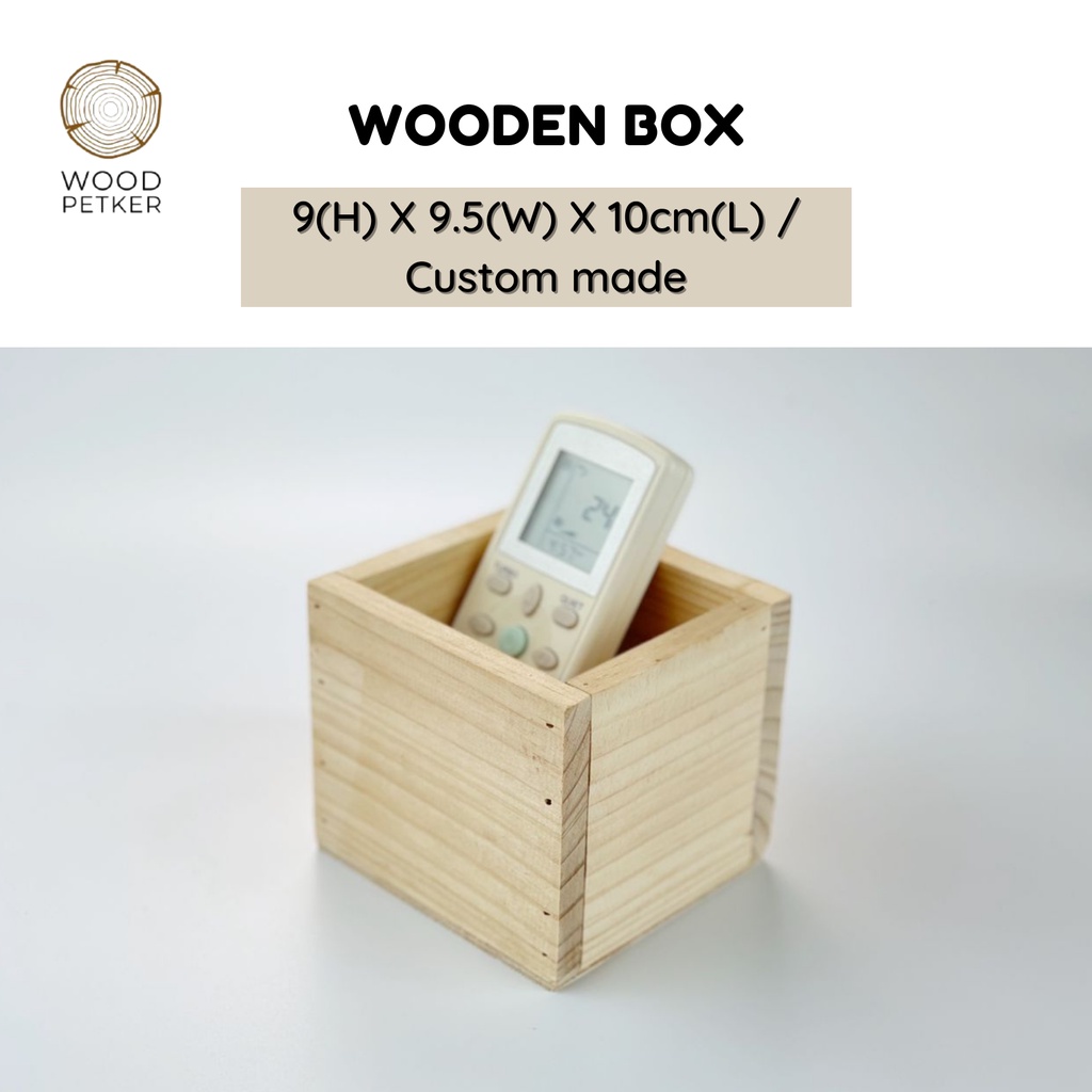 Wooden box minimalism / Gift box / 9x9.5x10cm | Shopee Malaysia