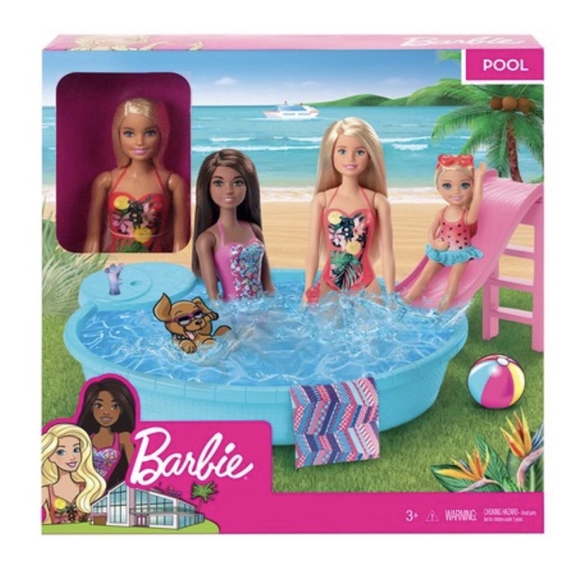 Barbie glam pool playset / Glampool original Mattel Barbie Toys glam ...