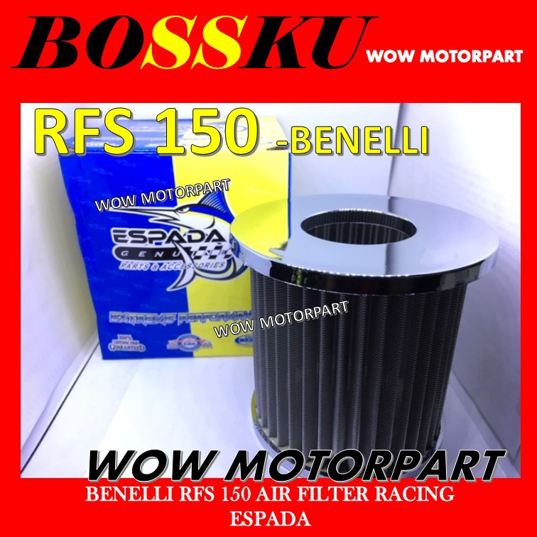 RFS 150 AIR FILTER RACING ESPADA BENELLI RFS150 AIR CLEANER RACING ...