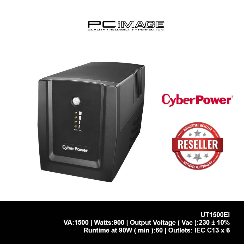 CYBERPOWER UT1500EI 1500VA/900W UPS POWER BACKUP | Shopee Malaysia