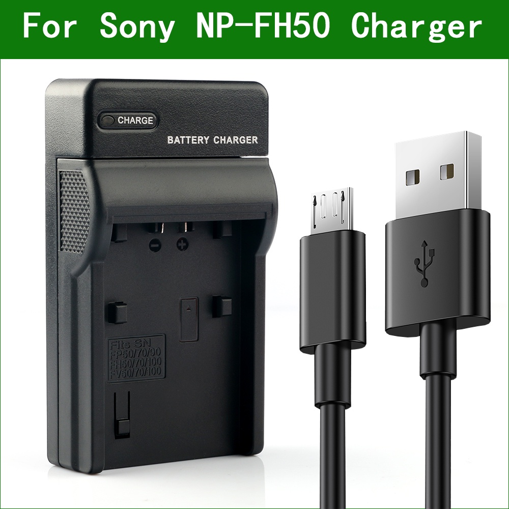 NP-FH50 NP FH50 USB Camera Battery Charger for Sony HDR-SR12 HDR-TG1 HDR-TG3 HDR-TG5 HDR-CX12 ...