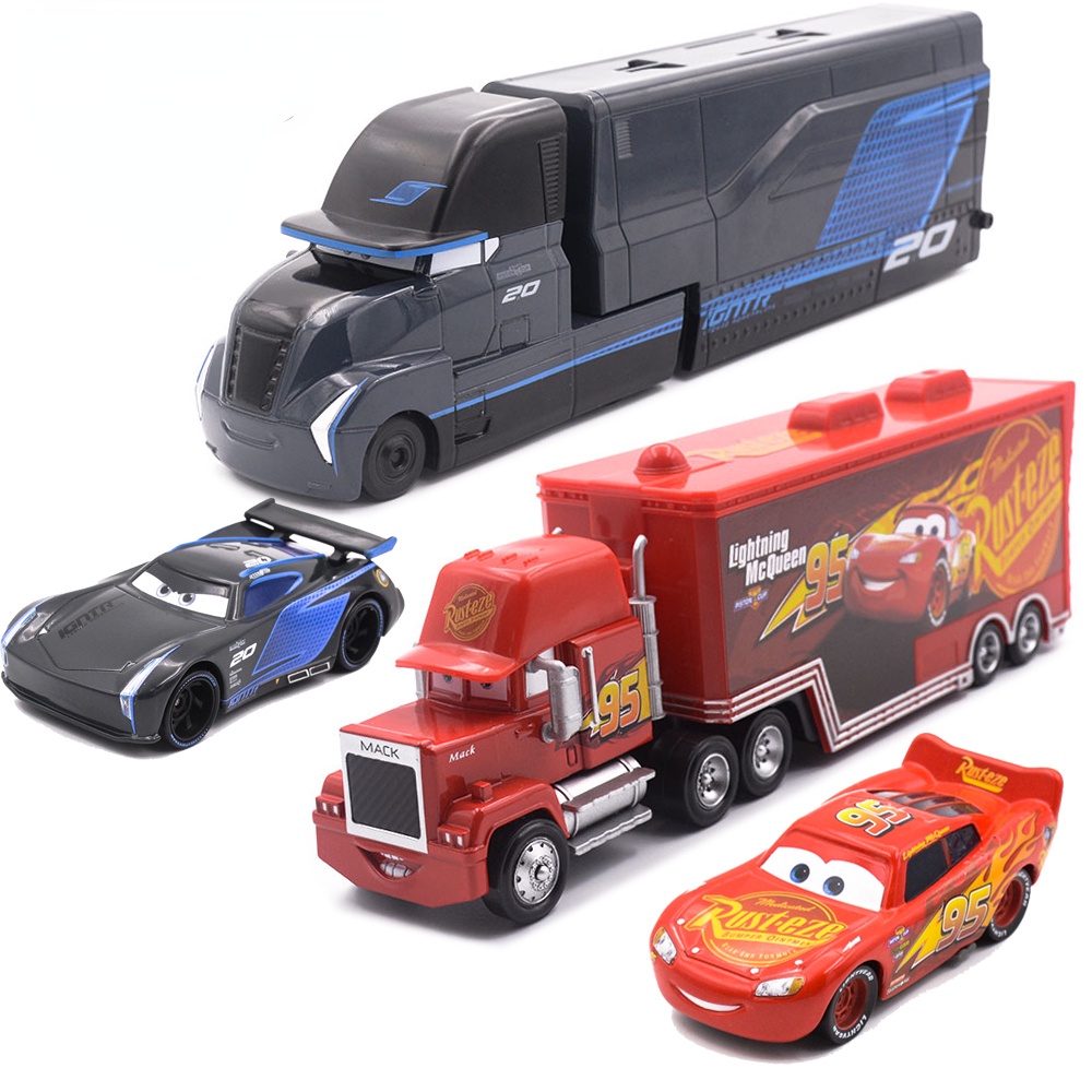 Pixar Cars 3 Metal Car Toy Storm Jackson McQueen Mack Truck Golden Curz ...