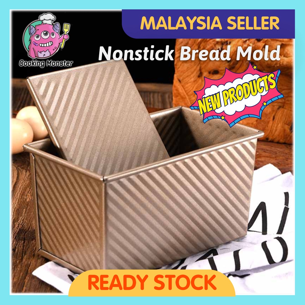 MONSTER Non Stick Loaf Pan Toast box Loaf Tin Bread Pan Bread Loaf Pan ...