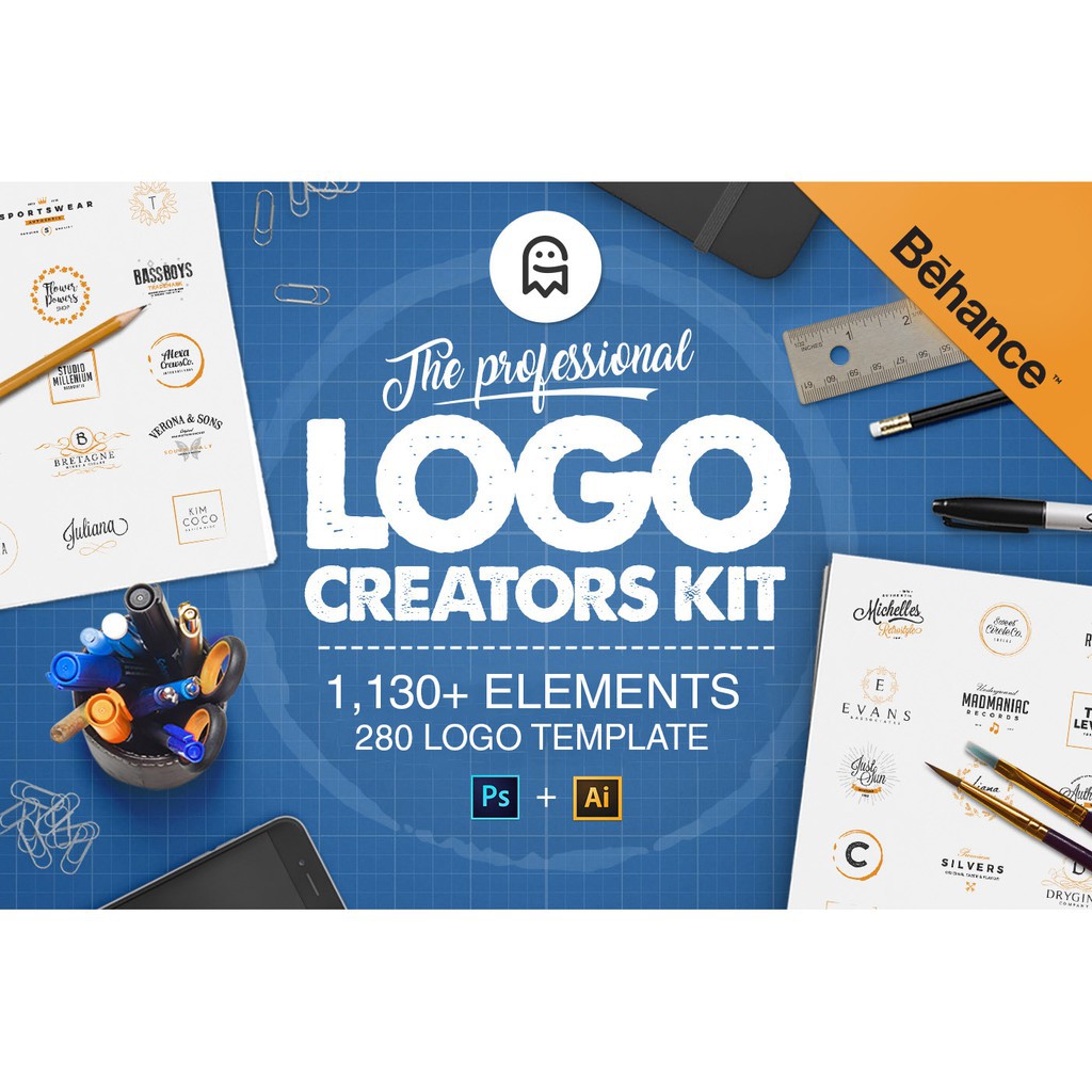 ( AI/PSD ) The Professional Logo Creators Kit | Everyone Can Design ...