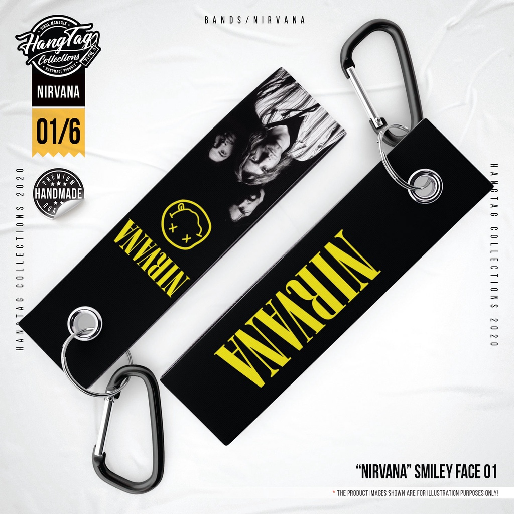 (MUST BUY) NIRVANA Smiley Face 01 1/6 - Keytag / Keychain | Shopee Malaysia