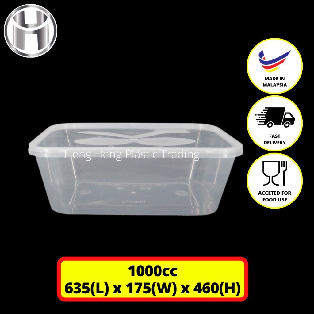 PP Tage T1000 / A1000 Rectangular Plastic Food Microwavable Take away ...