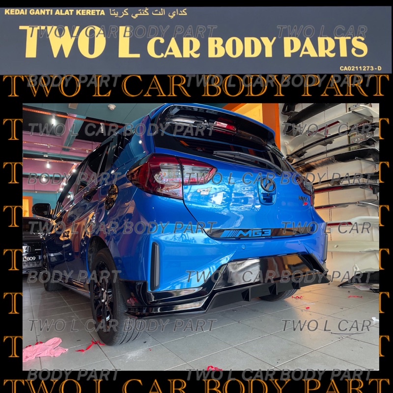 myvi 2021 mg3 fl rear diffuser v3 with paint and without paint | Shopee ...