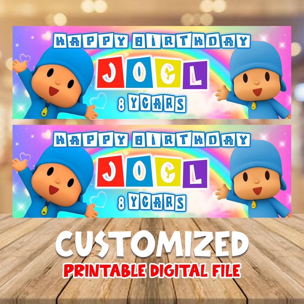 POCOYO BIRTHDAY BANNER | Shopee Malaysia