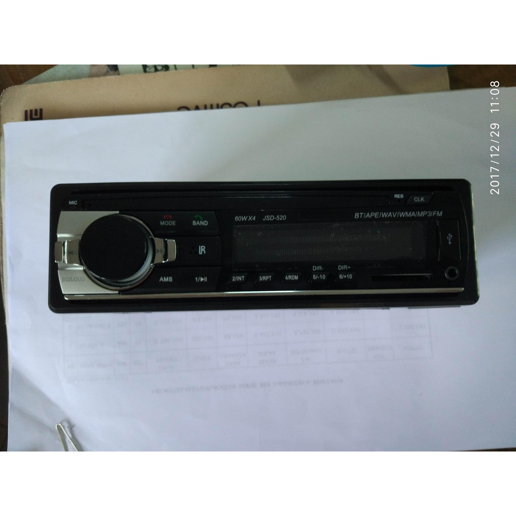 Car Tape Head unit single din usb Micro sd mp3 Bluetooth aux | Shopee ...