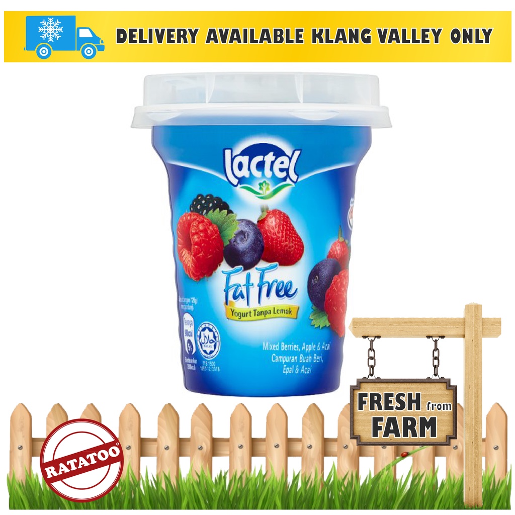 [SALE] YOGURT Lactel Fat Free Yogurt Mixed Berries (135g) RATATOO ...