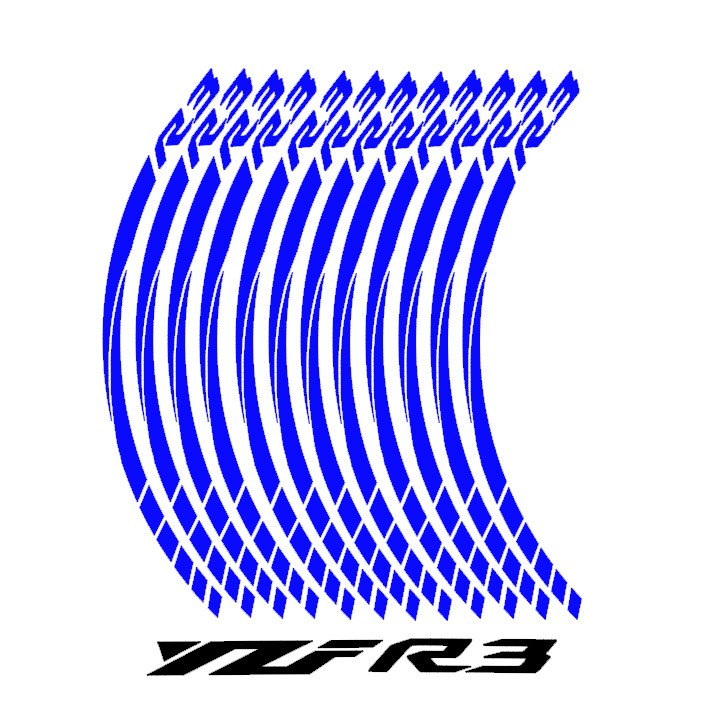 Rim Lining For YZF R3/R25 Yamaha Bike Rim Decals | Shopee Malaysia