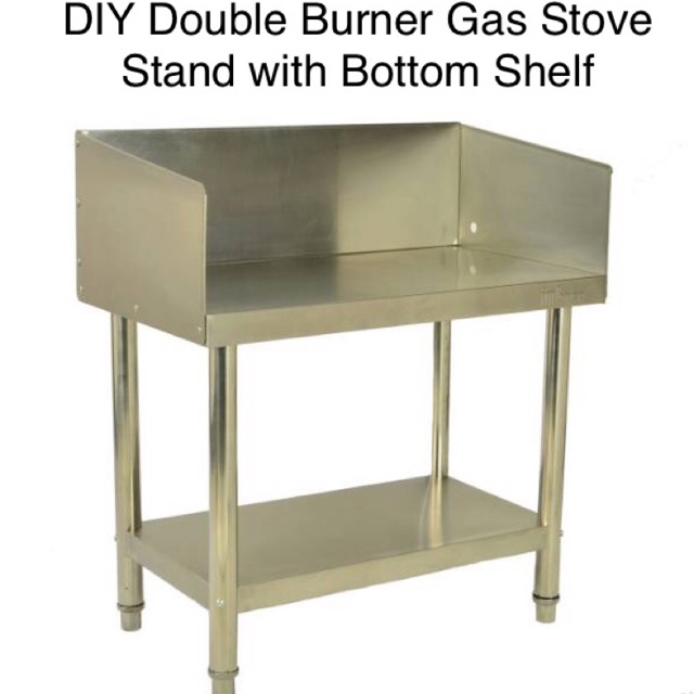 DIY Double Burner Gas Stove Stand with Bottom Shelf | Shopee Malaysia