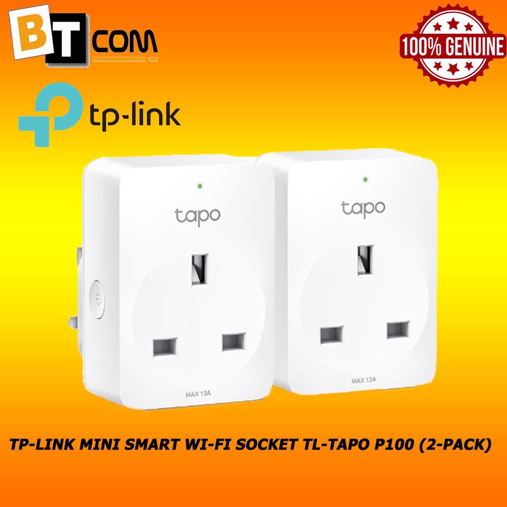 TP-LINK Mini Smart Wi-Fi Socket TL-Tapo P100 (2-PACK) | Shopee Malaysia