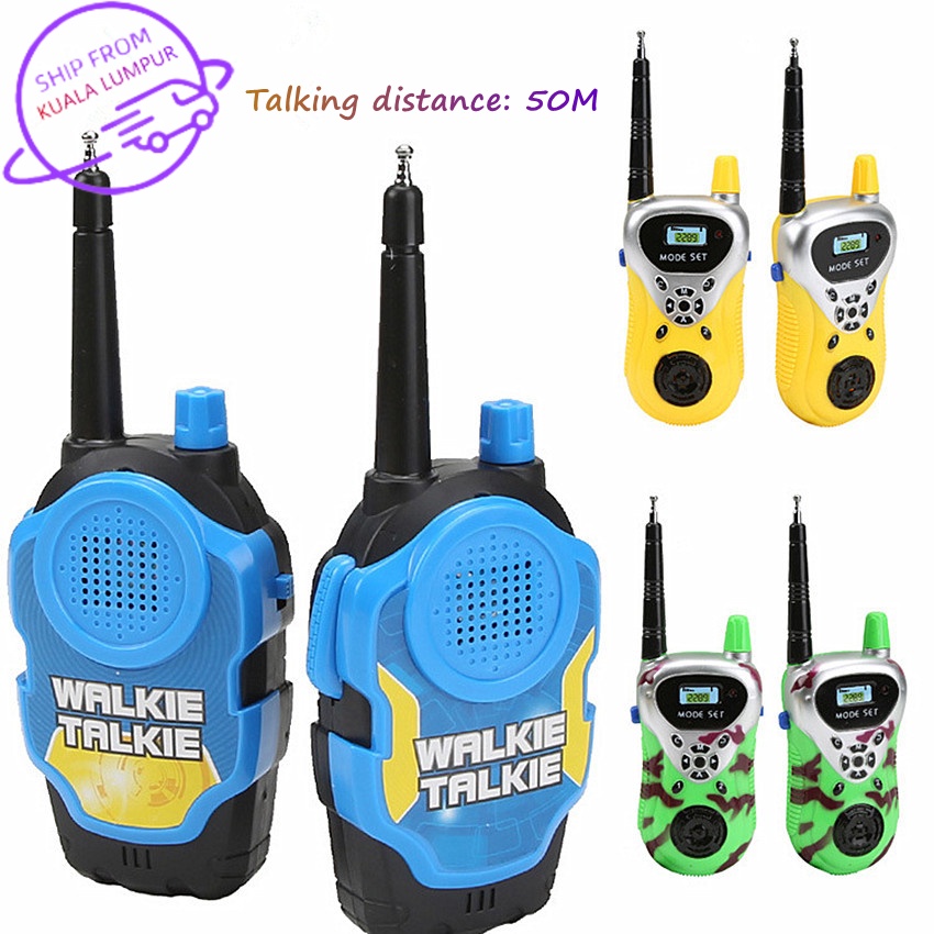 (Ready stock in Malaysia) 2pcs/pair Electronic Walkie Talkie Kids Mni ...