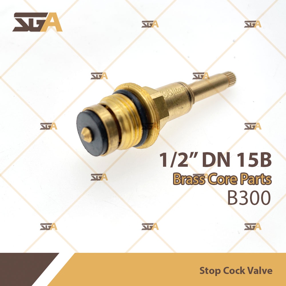 BLITON Heavy Duty 1/2" DN 15B BRASS CORE PART / STOP COCK VALVE (MADE ...