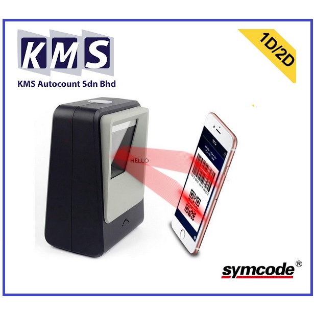 Desktop Barcode Scanner 1D 2D Automatic Symcode USB Handsfree Wired ...