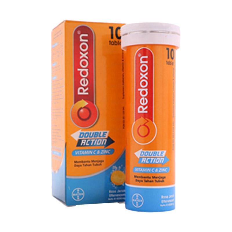 Redoxon Double Action Vitamin C & Zinc Orange Effervescent Tablets (10s ...