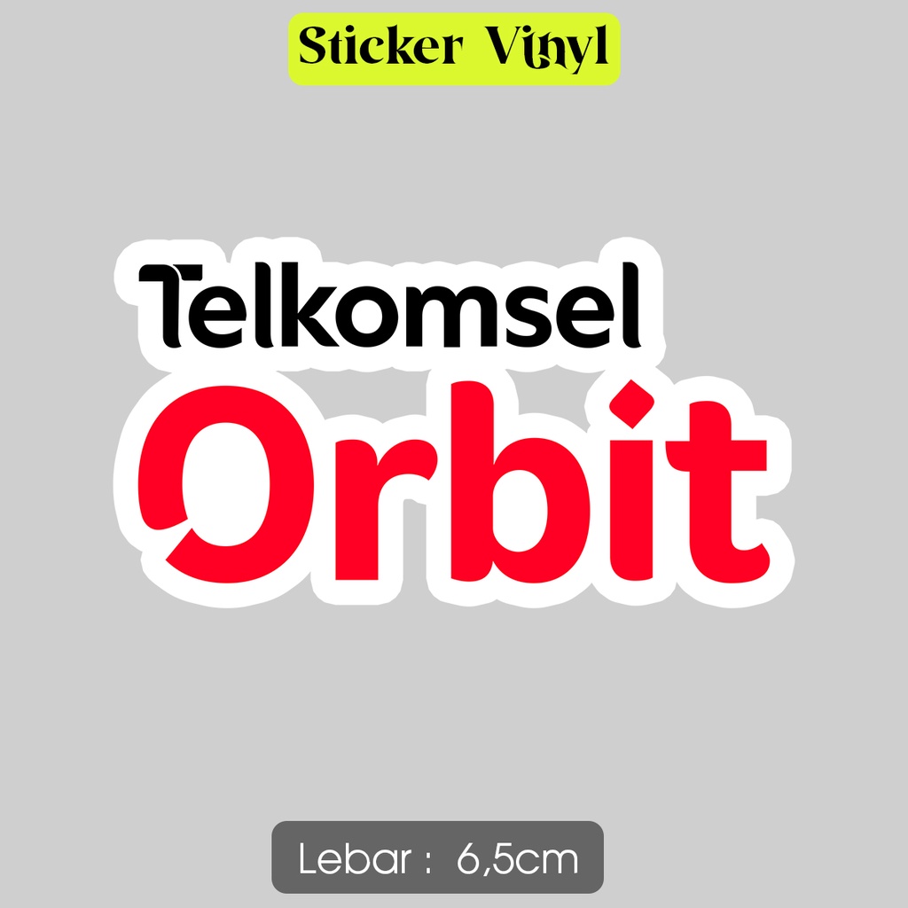 Telkomsel Orbit Sticker Waterproof Vinyl Sticker | Shopee Malaysia