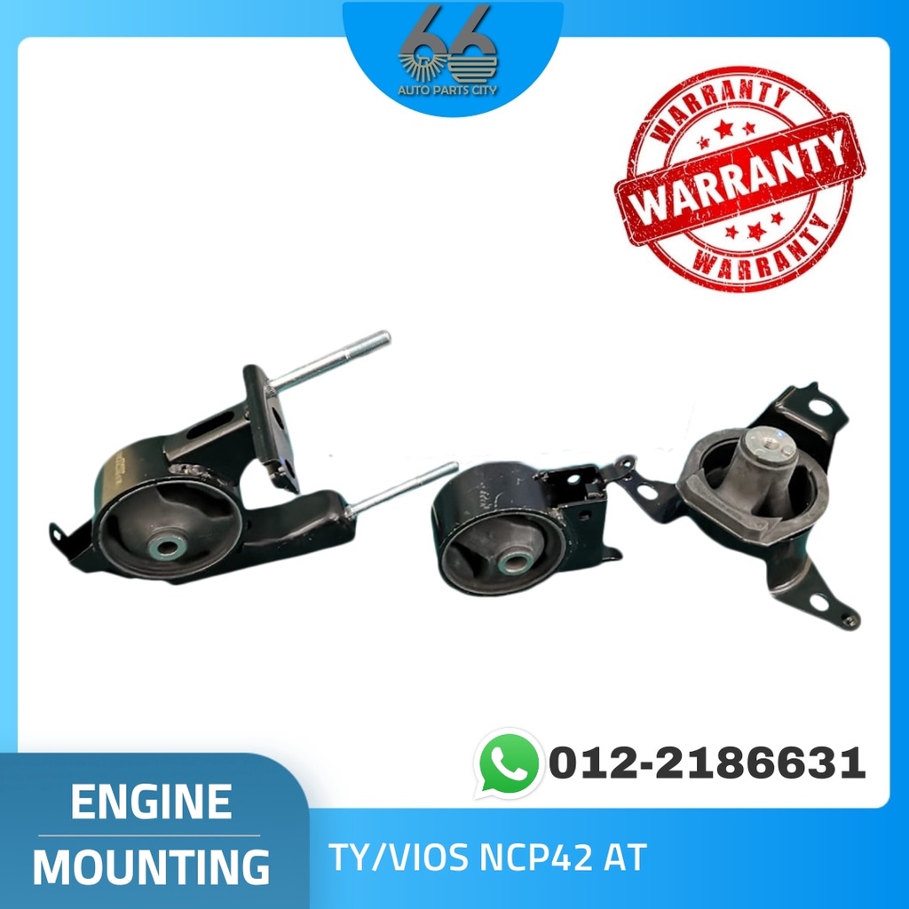 ENGINE MOUNTING TOYOTA VIOS NCP42 AUTO SET (MADE IN MALYSIA) | Shopee ...