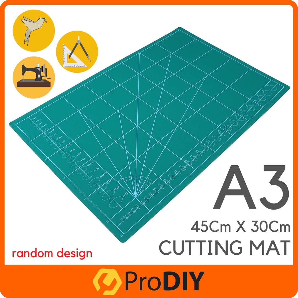A3 45Cm X 30Cm Cutting Mat With Blue Line Cut Pad Board (Random Design ...