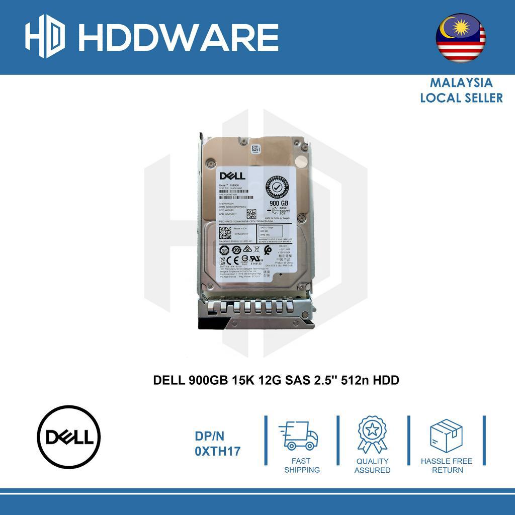 DELL 900GB 15K 12G SAS 2.5'' 512n HDD // 0XTH17 // XTH17 // ST900MP0026 ...