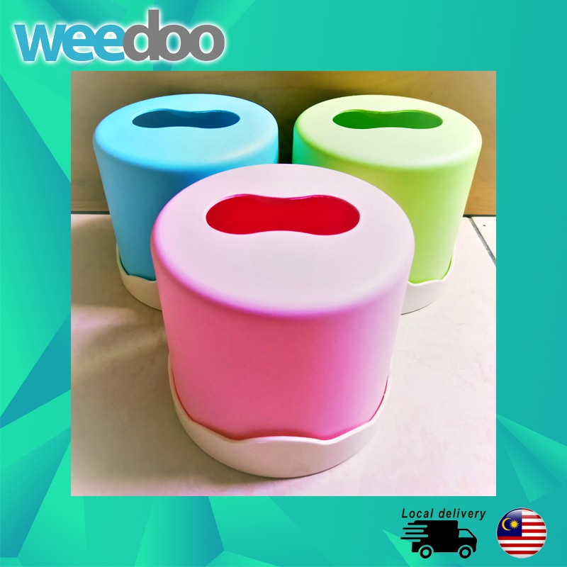 Nordic Minimalist Plastic Round Tissue Box Kotak Tisu | Shopee Malaysia