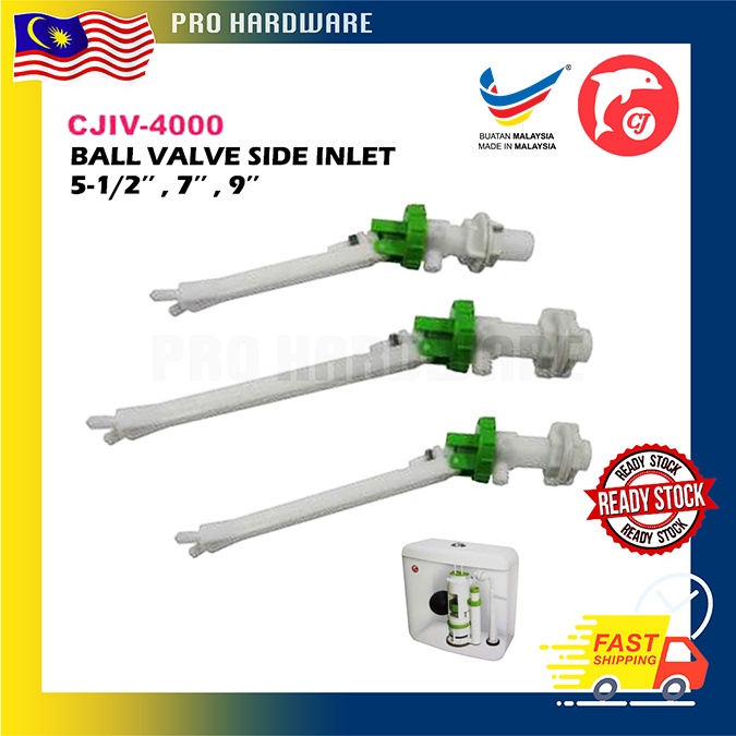 100% ORIGINAL CJ FISH Brand PVC Side Inlet Float Valve / Pelampung ...