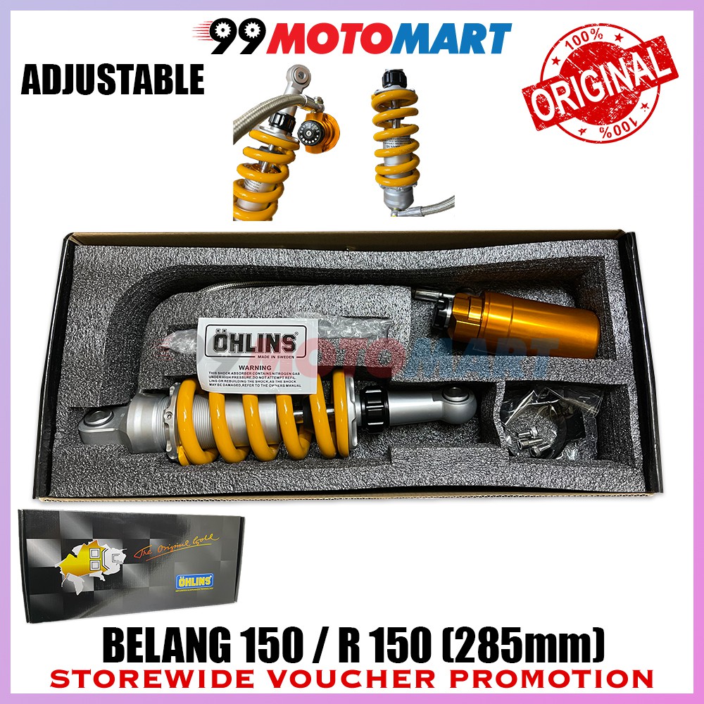 ABSORBER OHLINS BELANG 150 / R150 285MM OHLINS MONOSHOCK SUZUKI Ohlin ...