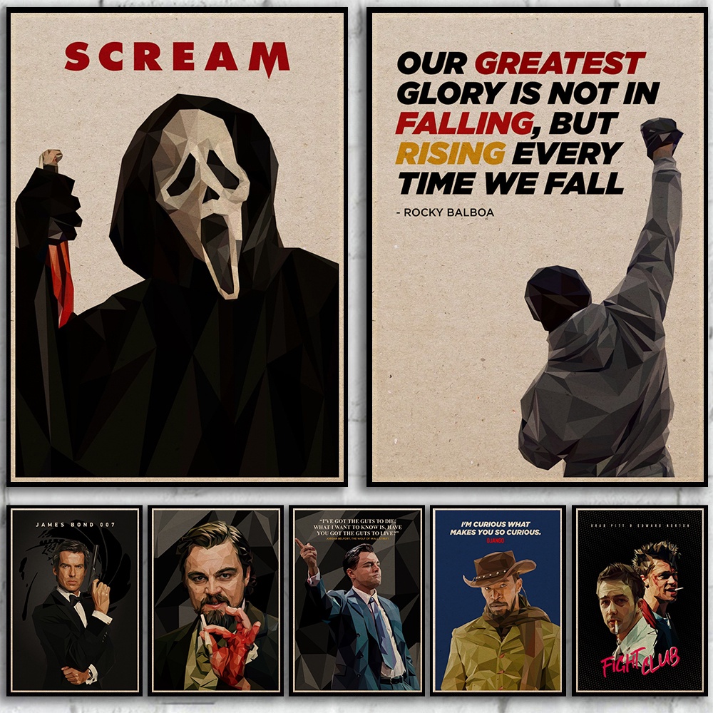 Pop Style Art Poster High Quality Kraft Paper Retro Poster Living Room ...