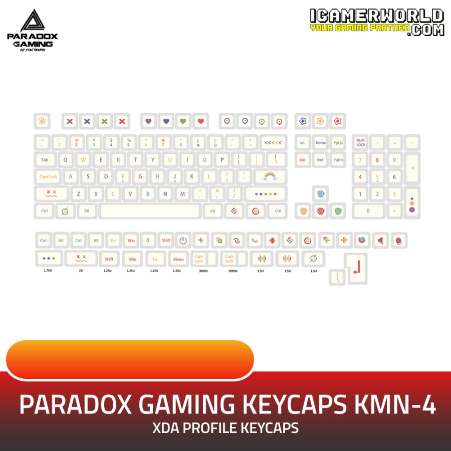 Paradox KMN-4 / KMN4 XDA Profile Keycaps Mechanical Gaming Keyboard ...