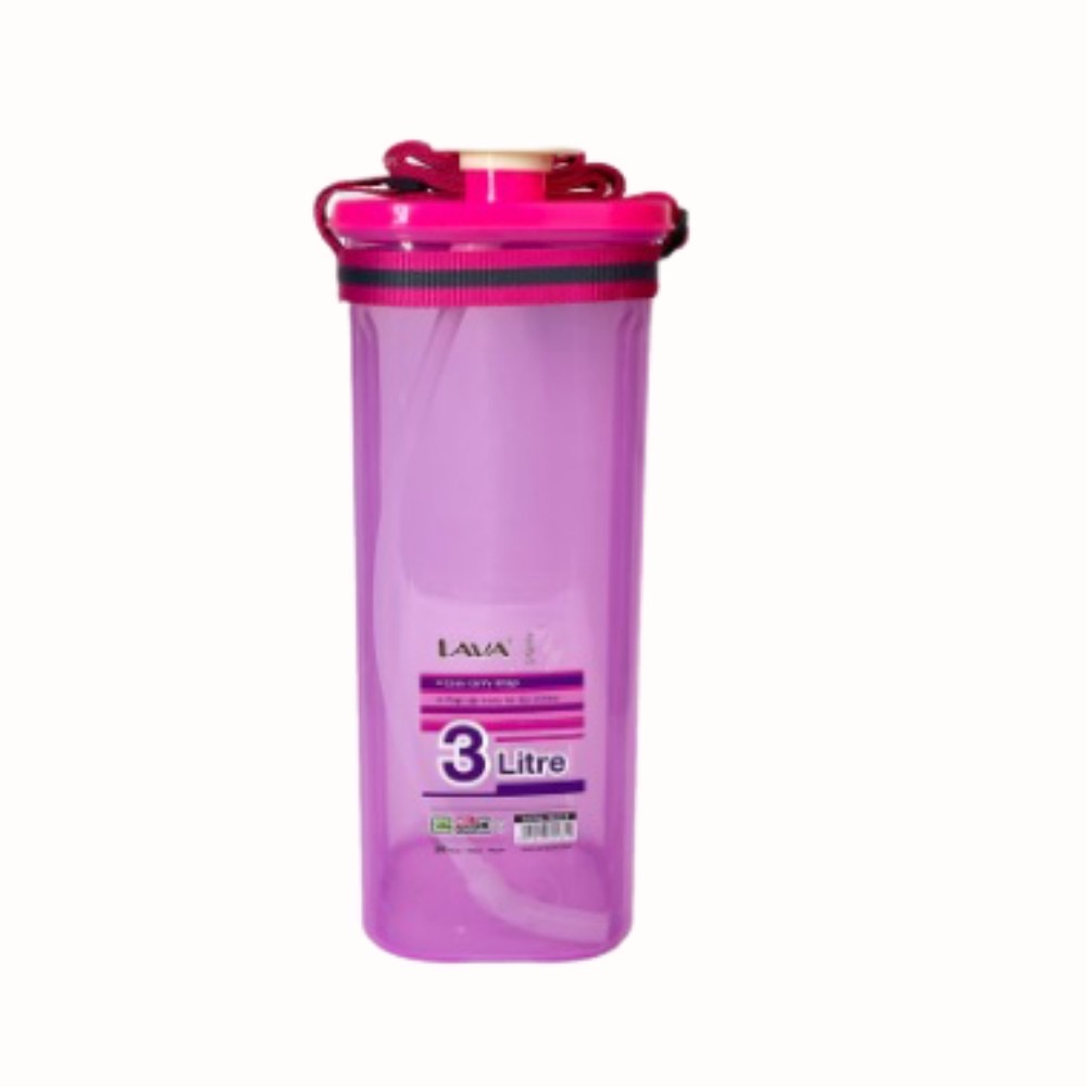 Lava TB419 2L / Lava TB519 3L BPA-Free Plastic Water Bottle Tumbler With Straw & Strip Strap ...