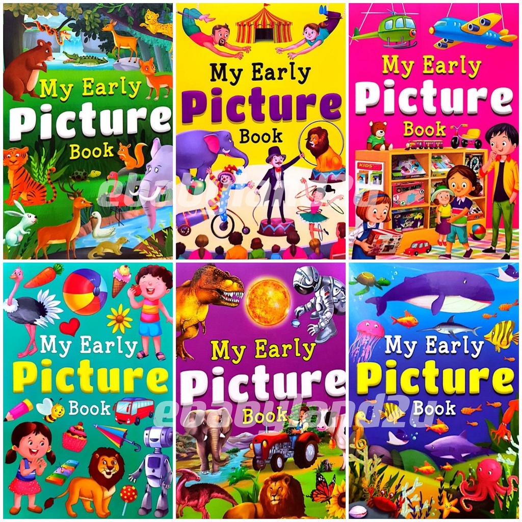 Hard Cover My Early Picture Book Turquoise For Kids Buku Kamus ...