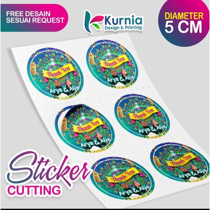 Custom Vinyl Round Cutting Stickers | Shopee Malaysia