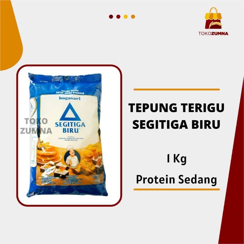Blue Triangle Wheat Flour 1kg Packaging / High Medium Low Protein Wheat ...