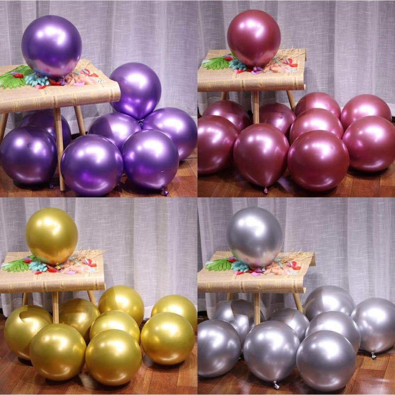 50pcs Metallic Balloon 12 Inch High Quality Metalic Color Shining ...