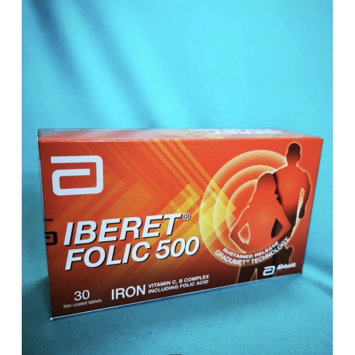 Iberet Folic 500 tablet 30s exp 1/2027 UEIRD/URILE | Shopee Malaysia