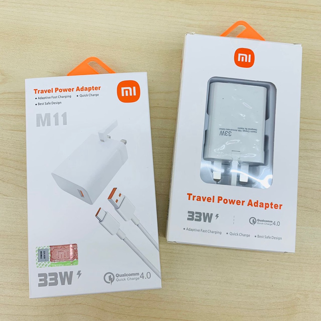 Original Mi 33W fast charge adapter with USB to type C cable for Xiaomi ...