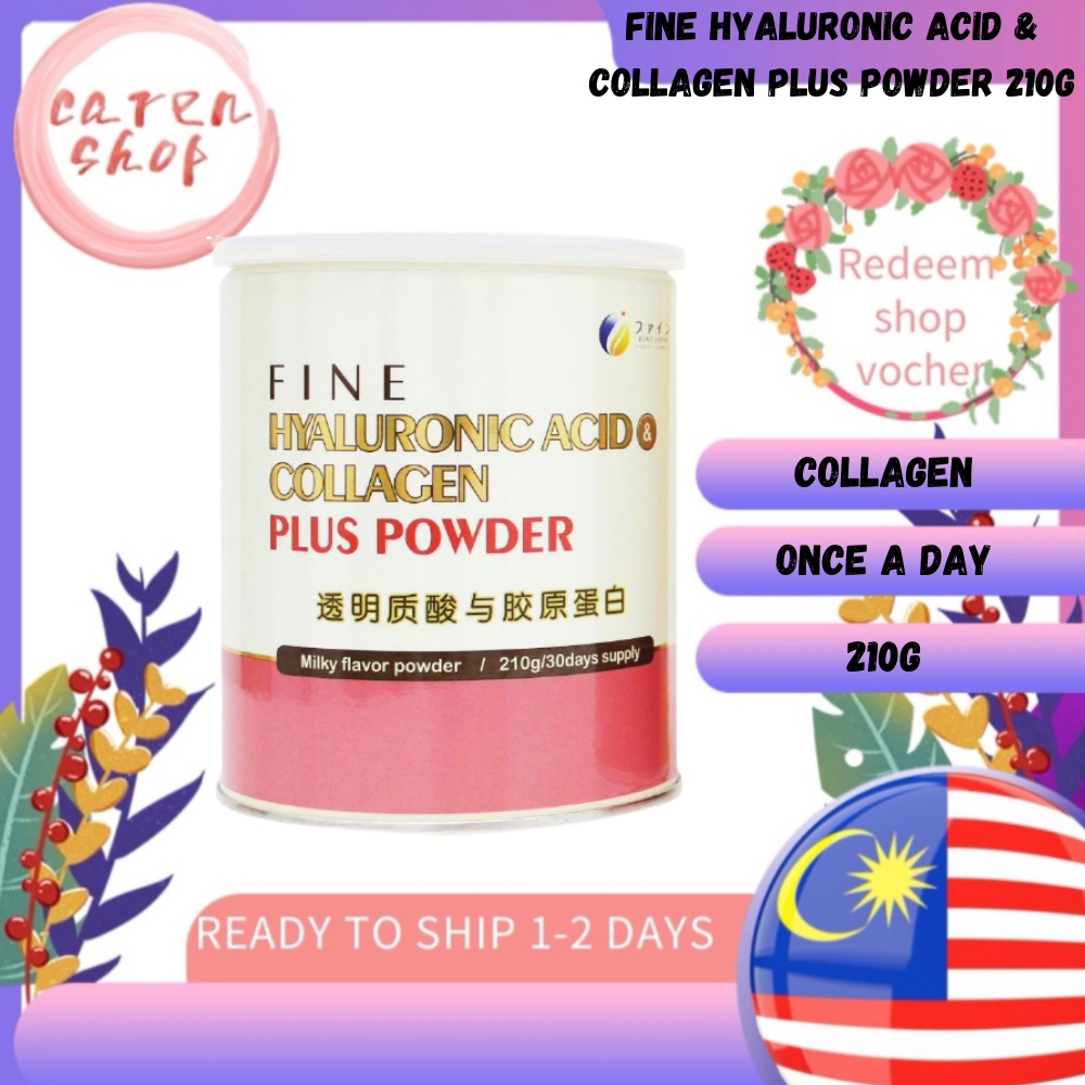 Fine Hyaluronic Acid & Collagen Plus Powder 210g (G) | Shopee Malaysia