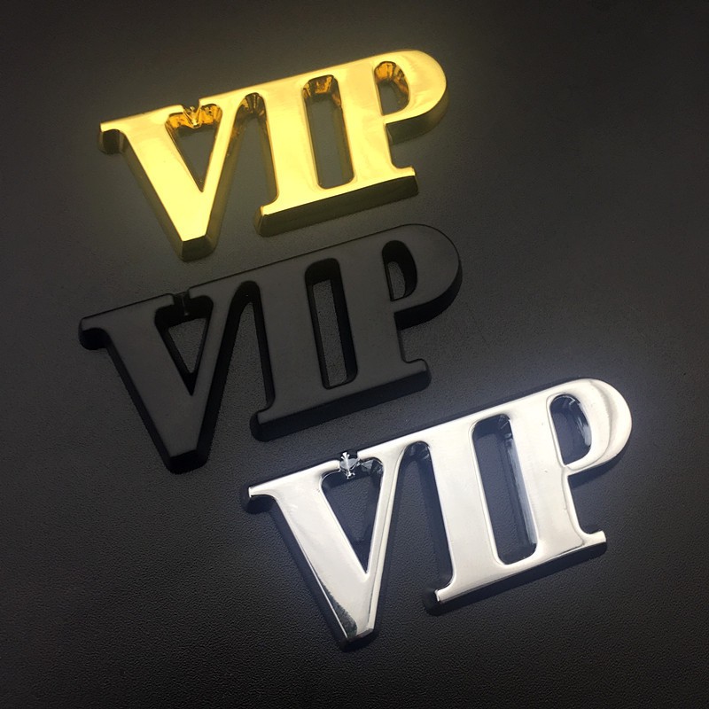 Car Sticker VIP Car Logo Car VIP Word Mark Side Mark Decorative Sticker ...
